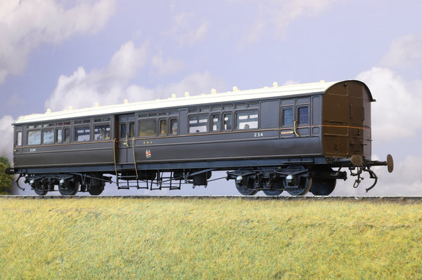 Finescale O Gauge Kit-built GWR Autotrailer No.234, GWR Brown - Ellis Clark Trains