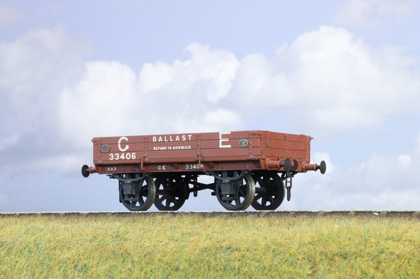 Kit-built Finescale O Gauge Rake of 5 x GE/GC/SER Wagons - Ellis Clark Trains