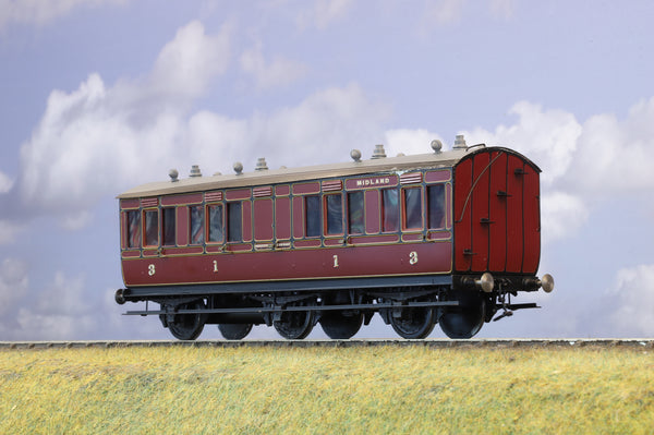 WORKSHOP Finescale O Gauge Midland Railway Six Wheel Composite Luggage - Ellis Clark Trains