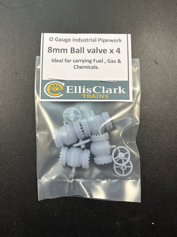 Made in Manchester Models O Gauge Industrial Pipework 8mm Ball Valves ...