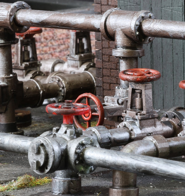 Made in Manchester Models O Gauge Industrial Pipework 5mm Starter Kit ...